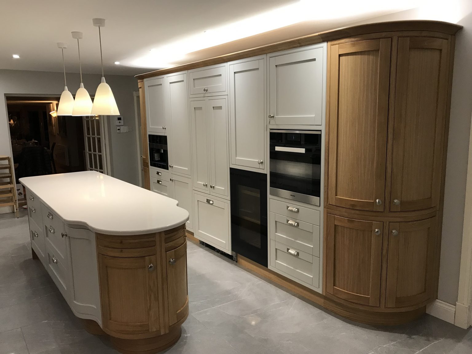 In Frame with curved doors – Caldew Kitchens – Bespoke Kitchen ...